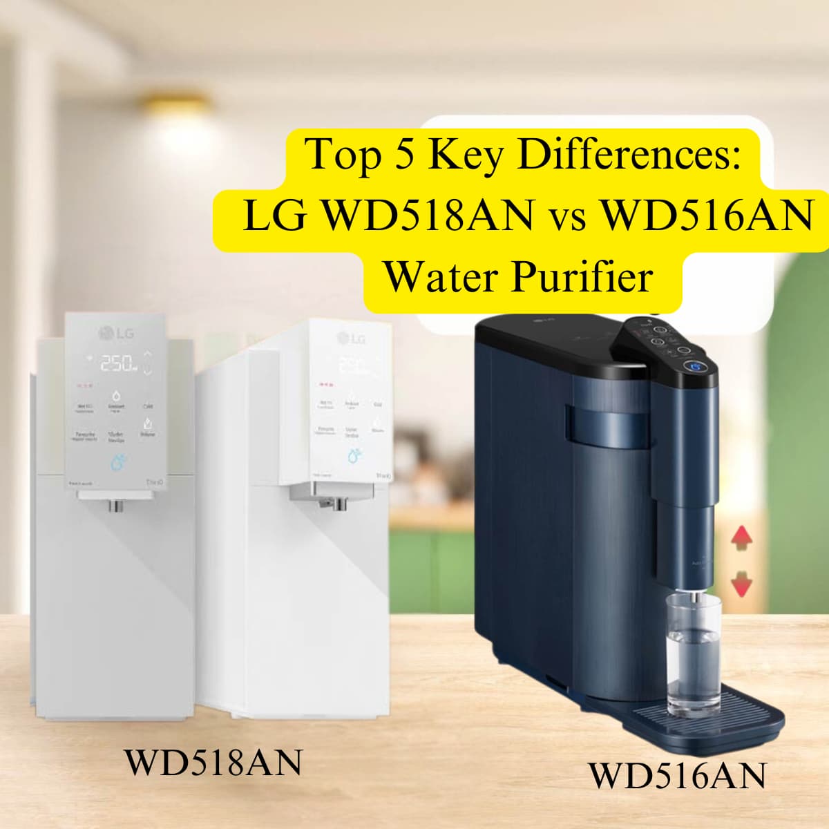 Top 5 Key Differences: LG Water Purifier WD518AN Vs LG Water Purifier ...